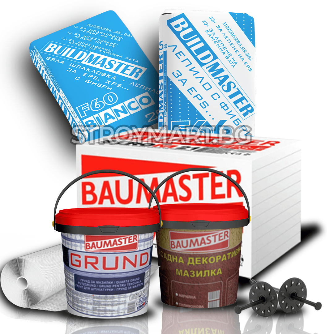 Топлоизолационна система EPS70 BAUMASTER 10см EPS 12-14кг/м3 ...