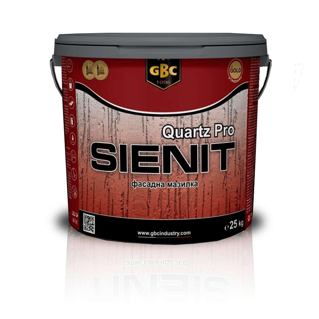 Силикат-силиконова мазилка с влачена структура GBC Sienit Quartz Pro ...
