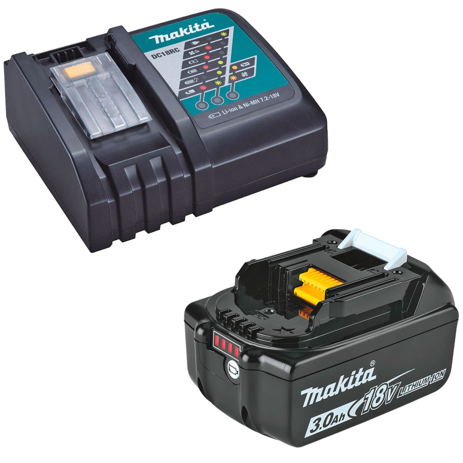 Комплект батерия 18V 3Ah + зарядно устройство, MAKITA, 191A24-4 | StroyMart.BG | Твоята ...
