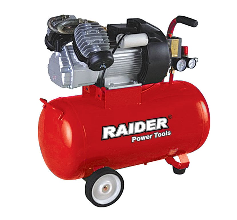 Електрически компресор RAIDER RD-AC03, 100 л, 2.2 kW | StroyMart.BG | Твоята Строителна Борса