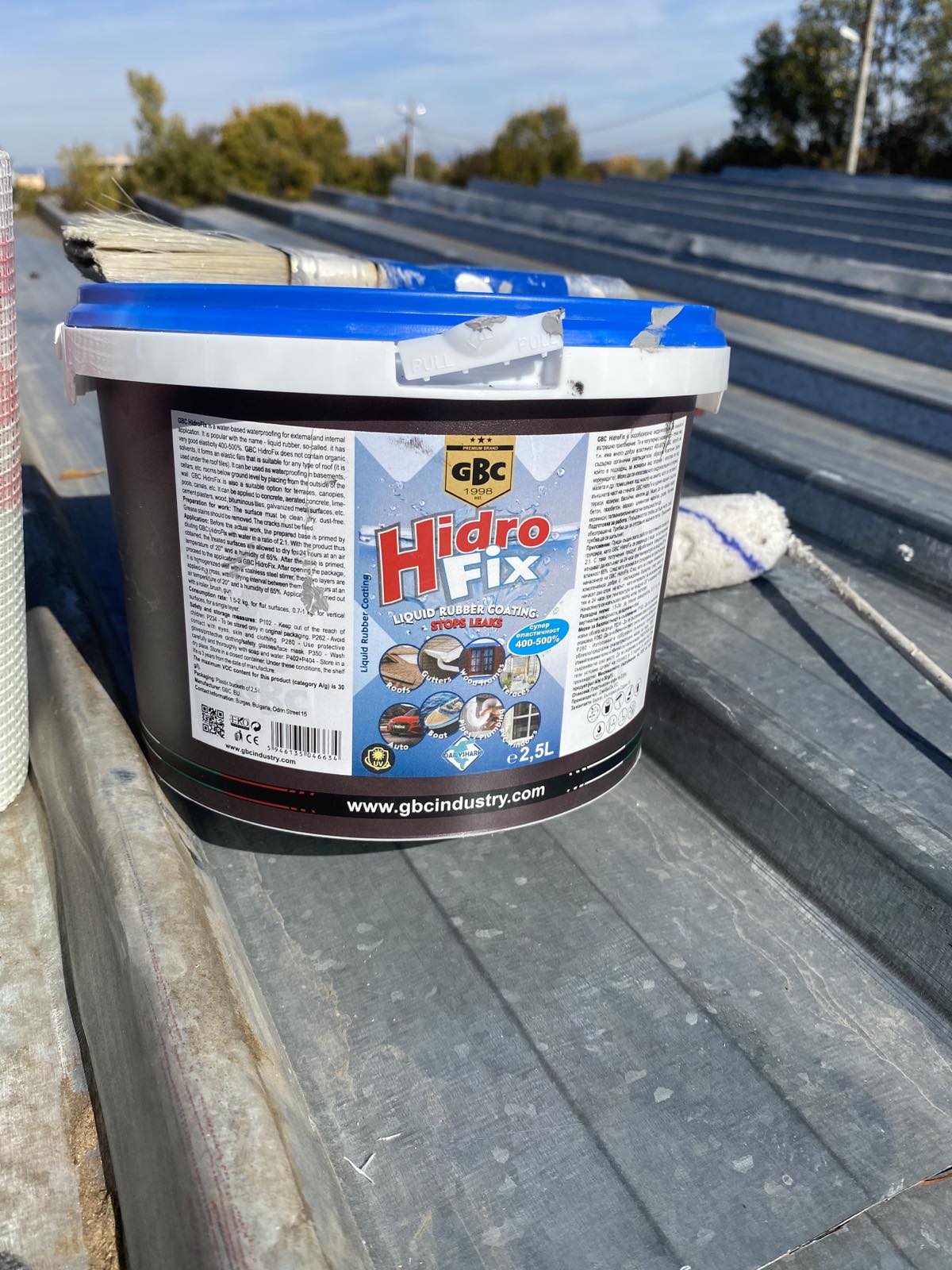 Еластична течна гума за хидроизолация HidroFix | StroyMart.BG | Твоята Строителна Борса