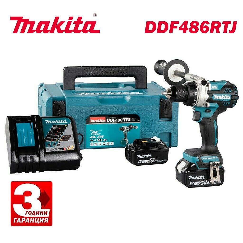 Акумулаторен винтоверт Makita DDF486RTJ | StroyMart.BG | Твоята ...