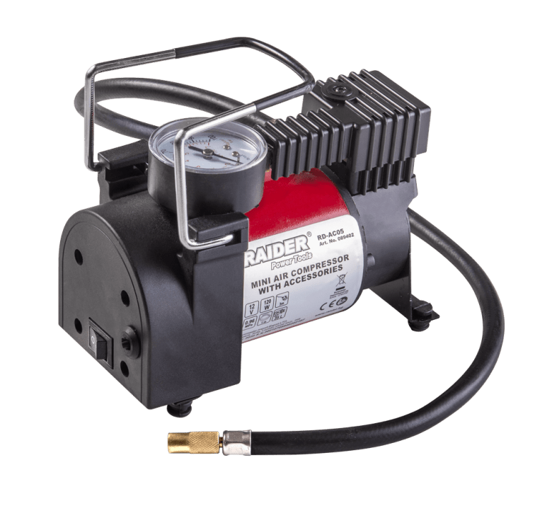 Компресор с аксесоари Raider RD-AC05, 12 V, 120 W, 35 л./мин | StroyMart.BG | Твоята Строителна ...