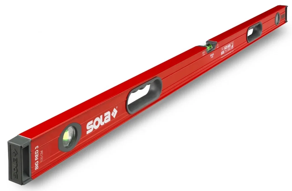 Алуминиев нивелир SOLA BIG RED 3 180, 1800 мм | StroyMart.BG | Твоята Строителна Борса