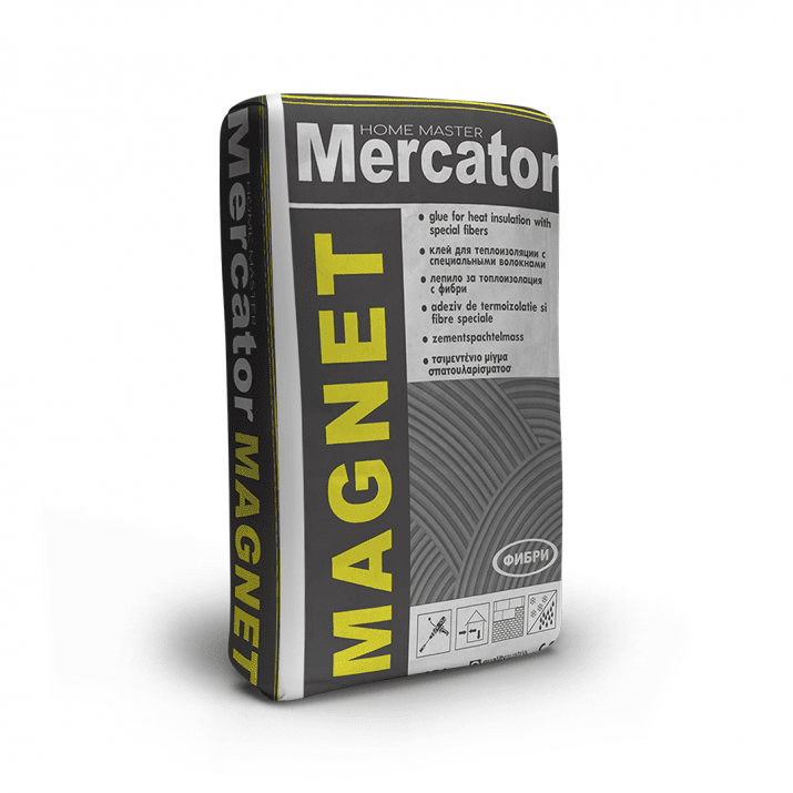 Циментово лепило за EPS, Mercator Magnet, с фибри | StroyMart.BG | Твоята Строителна Борса